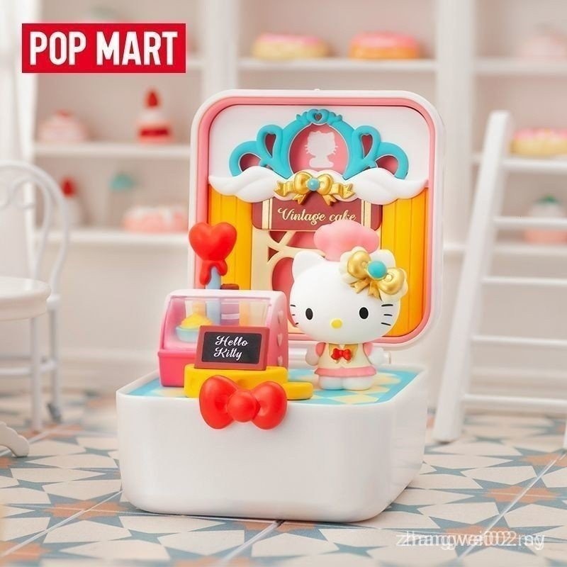 POPMART Pop mart Hello Kitty Gourmet Town Series Confirmed Cute Blind Box Hand-Made | Shopee ...