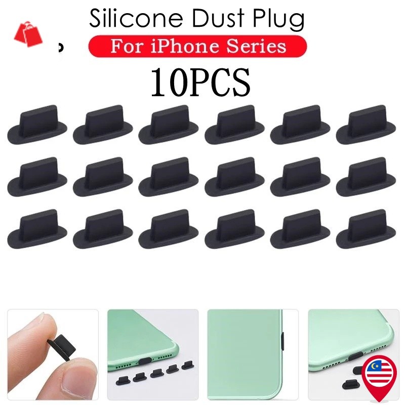 BK-10 Pcs/Set Soft Silicone Type C IOS Micro USB Phone Dust Plug ...