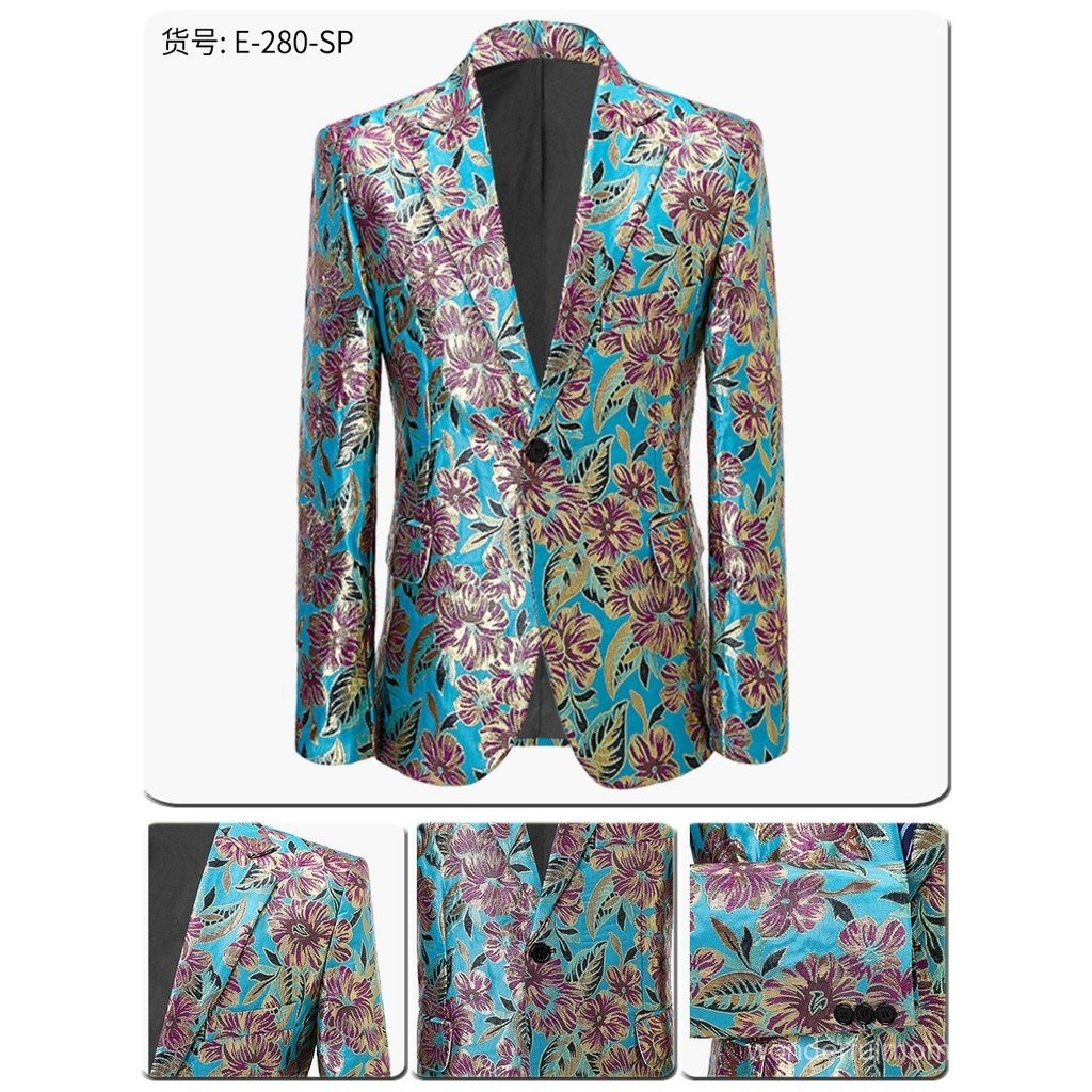 [High-End Suit] European American Men Jacquard Suit Wedding Ceremonial ...