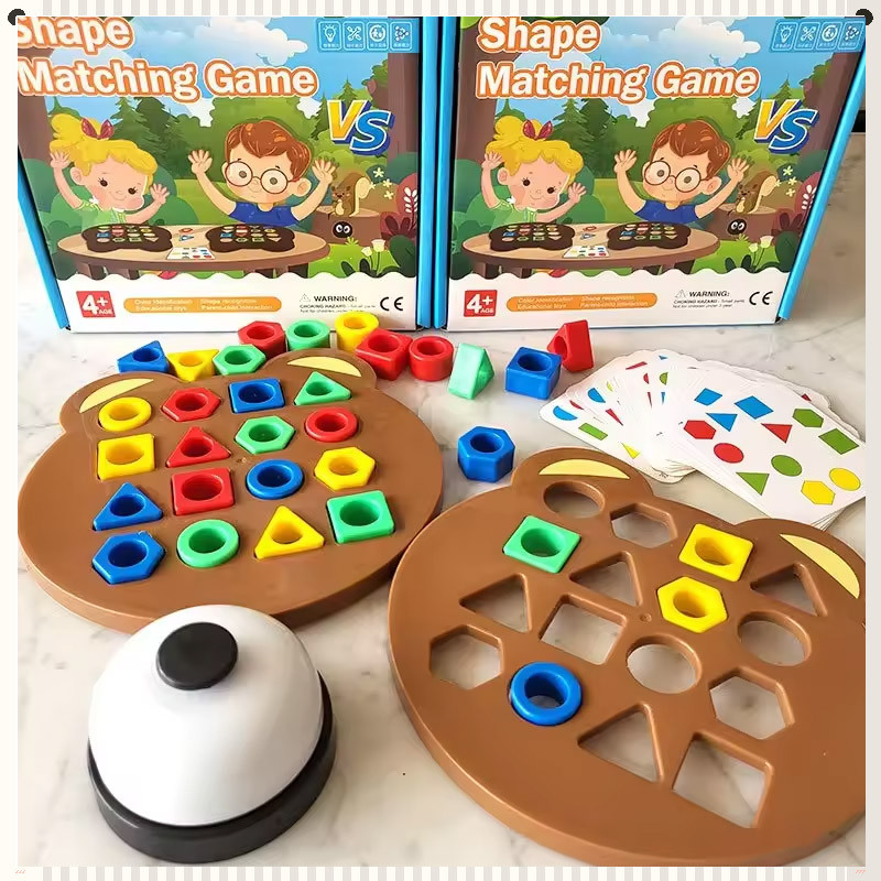 Montessori Shape Matching Game Children Geometry Puzzle Game Early ...