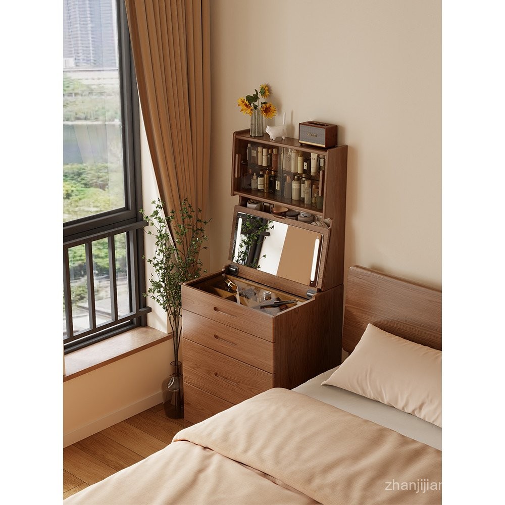 Solid Wood Dressing Table Small Bedroom Modern Simple Dressing Table ...