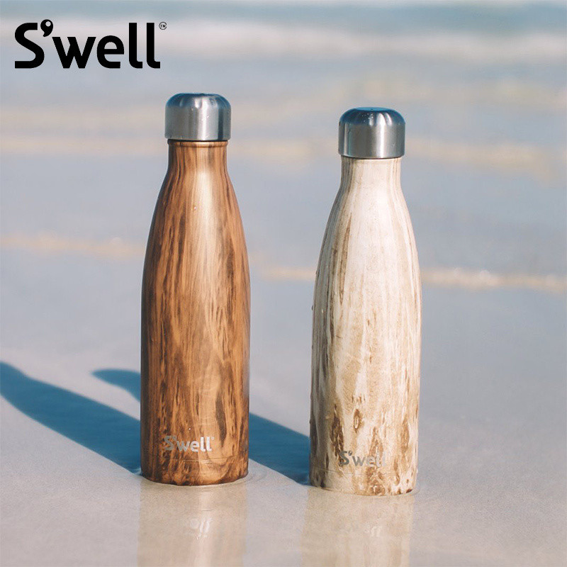 Swell Thermos Cup Wood Grain Cola Bottle Coffee Cup Unique Outdoor Men ...