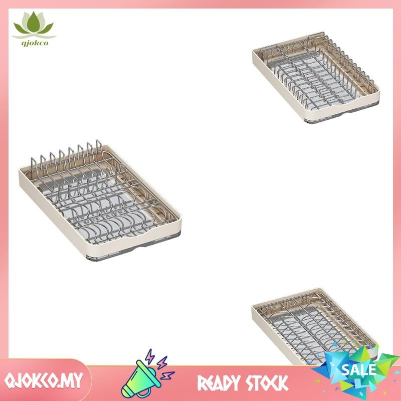 [qjokco] Pull Out Kitchen Cabinet Organizer Slide Out Dish Rack with ...