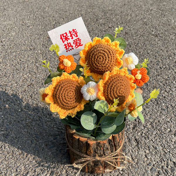 bunga crochet crochet bouquet crochet flower Bouquet bunga matahari ...