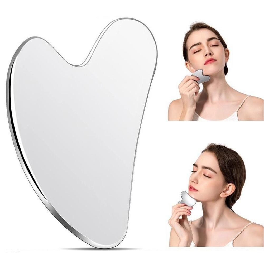 Gua Sha Board Facial Massage Scraper Stainless Steel Wrinkles ...