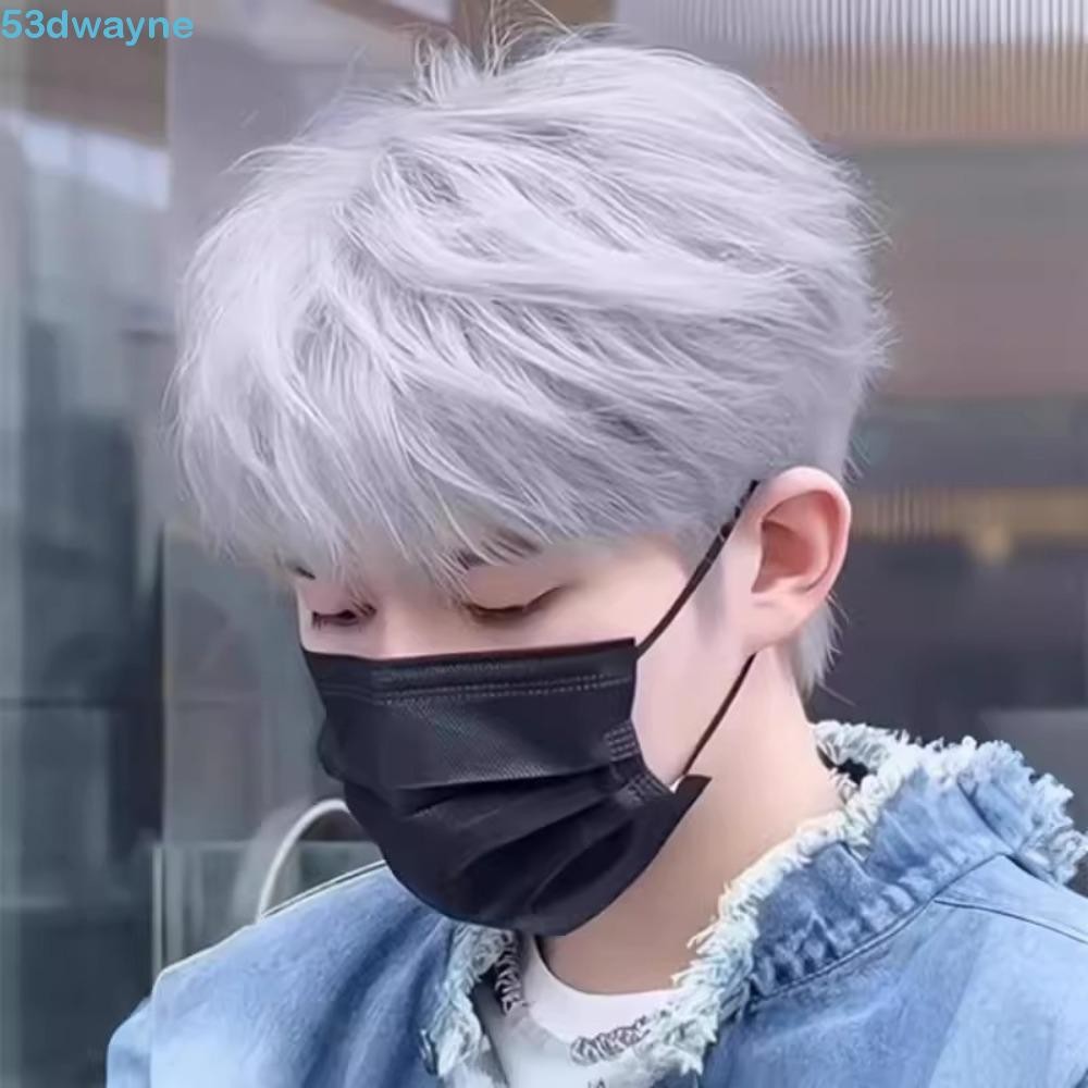 DWAYNE Short Straight Wig, Synthetic Hair Fluffy Anime Men Wigs ...