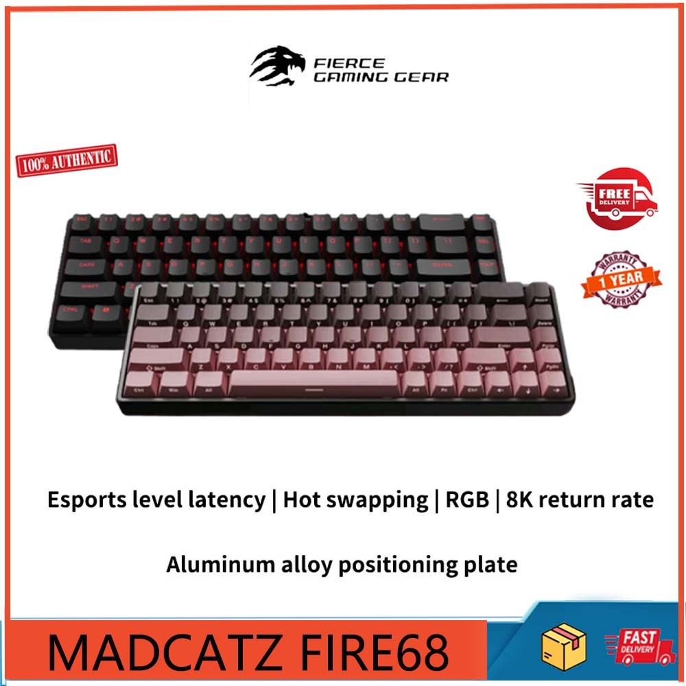 MADCATZ fire68 esports magnetic axis keyboard with streamlined ...