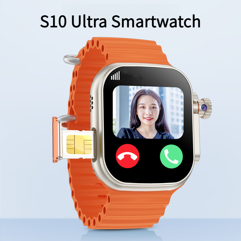 S10 Ultra Smart Watch with SIM Card slot And WiFi 5G/4G Android ...