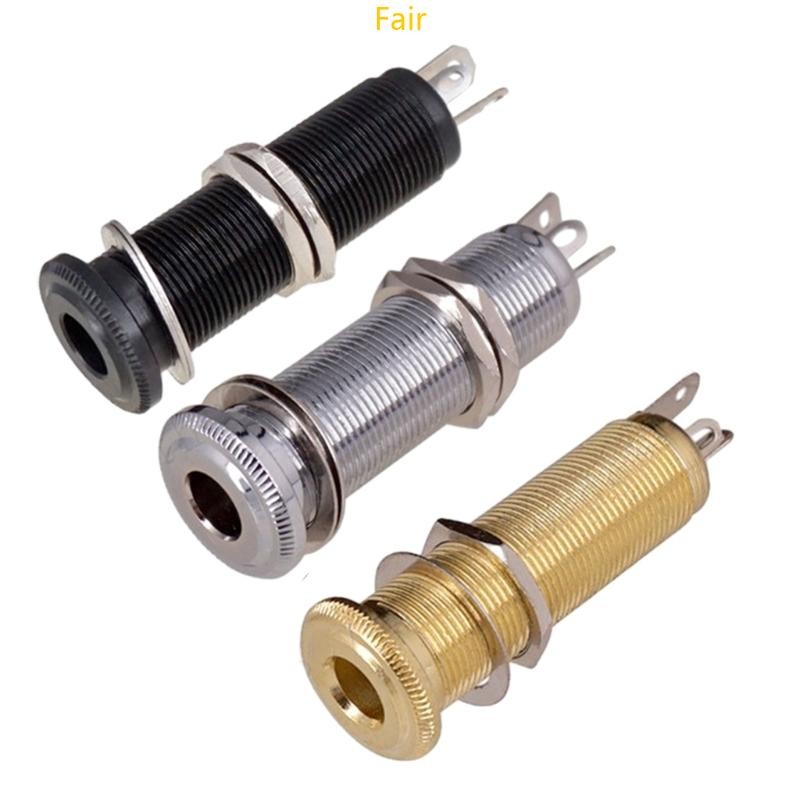 Fair Electric Guitar Bass 1 4Inch Barrels Jacks Cylinder Input Output ...