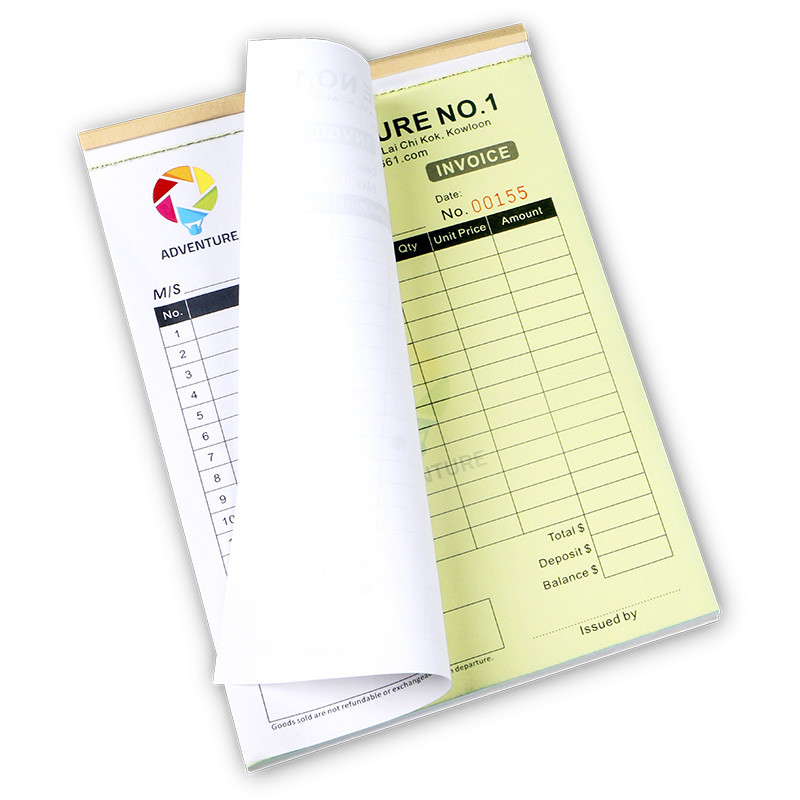 Customized Menu Receipt Hong Kong Macau NCR Single Book Chinese English ...