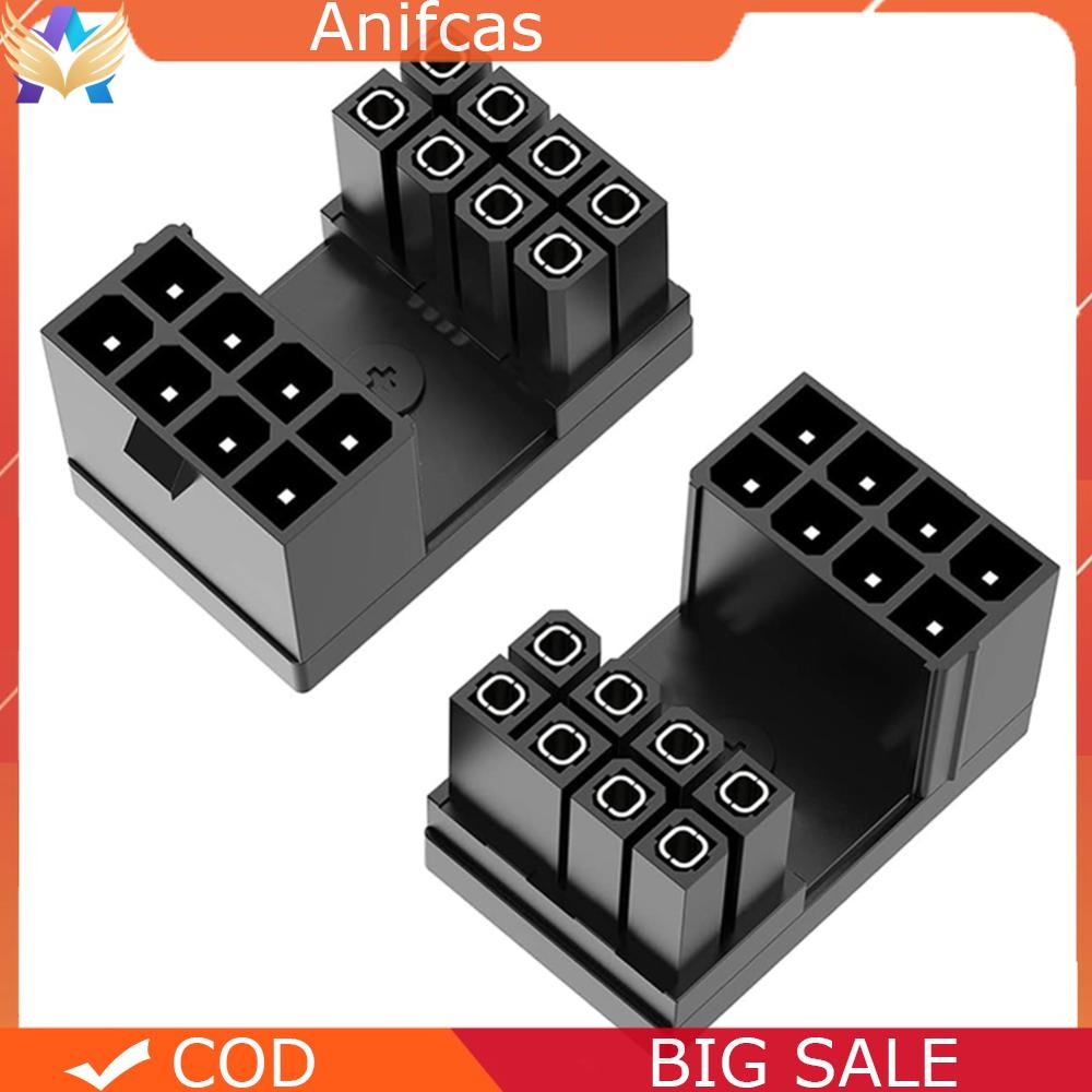 ATX 8Pin 180 Degree Angled GPU Graphics Card Power Connector Adapter ...