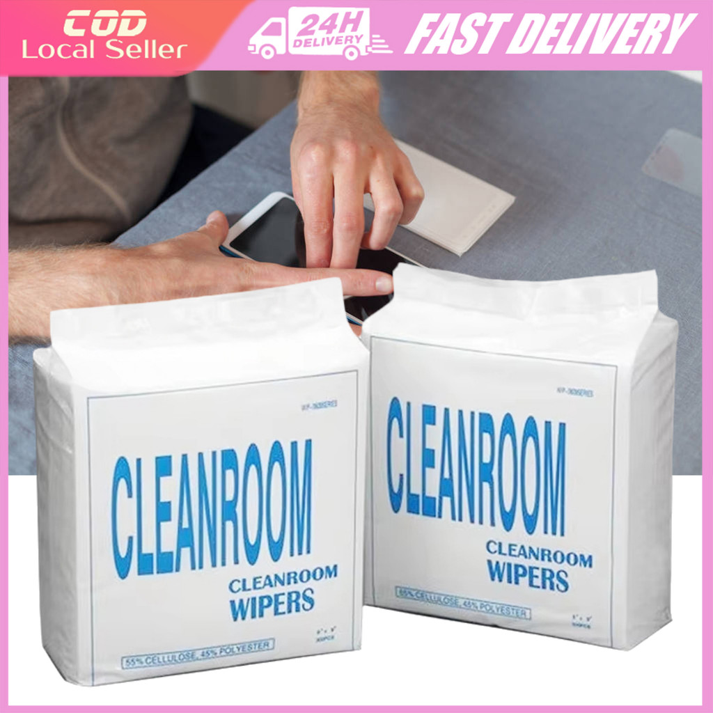 6"x6" 9"x9" Cleanroom Wipers Double Knit 100% Polyester Wipers Lint ...