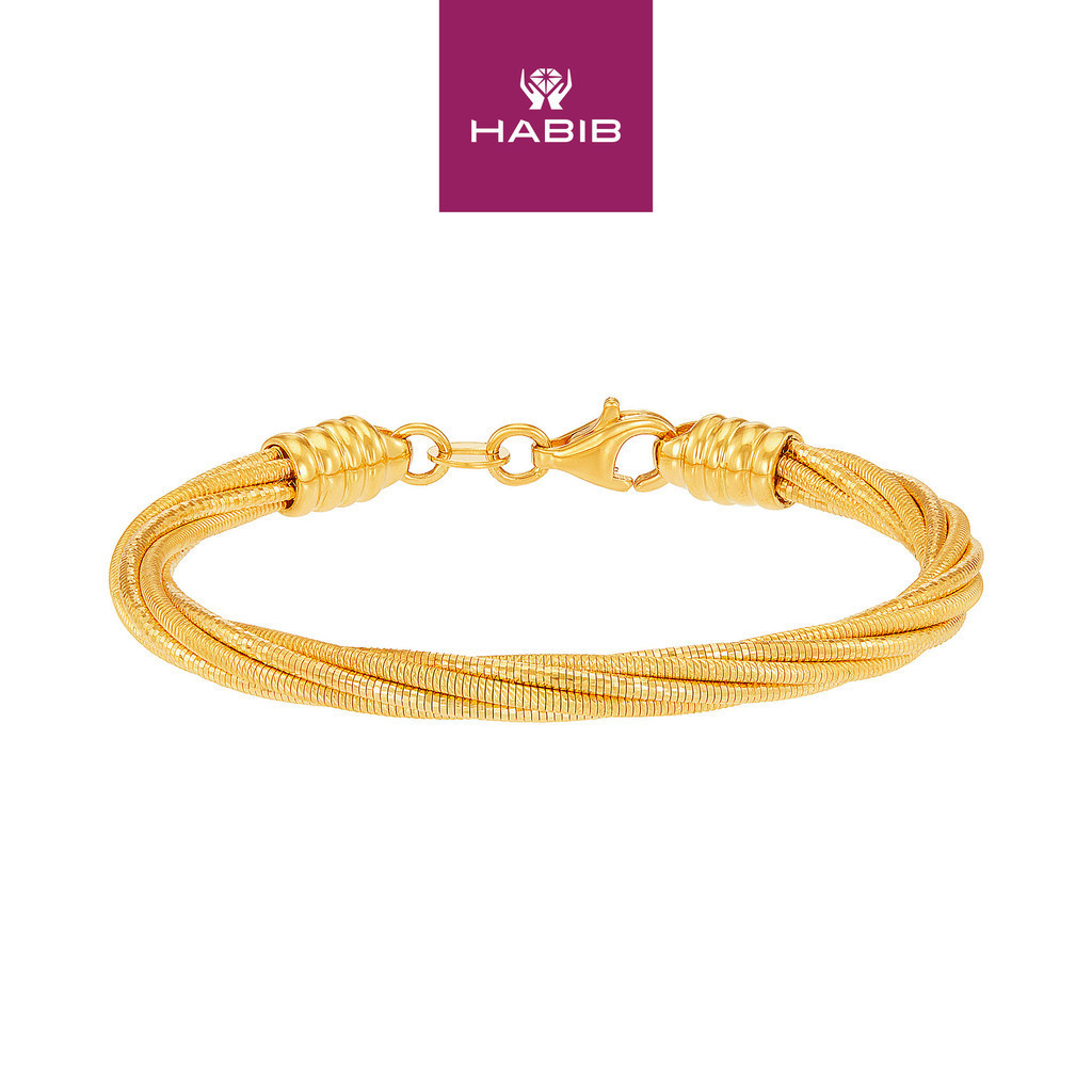 HABIB Oro Italia 916 Yellow Gold Bangle GB89531124(7)-BBY (for baby ...