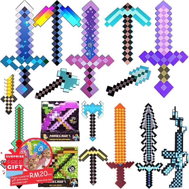 Pretend Play Party Props Cosplay Mining Crafting Craft World Video Game ...