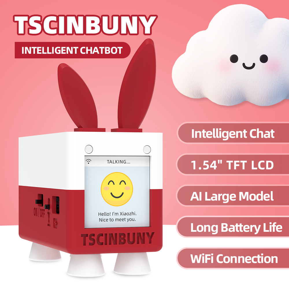 Tscinbuny DeepSeek XiaoZhi AI Voice Chat ESP32 S3 Automation Robot Kit with 1.54" TFT LCD Type C ...