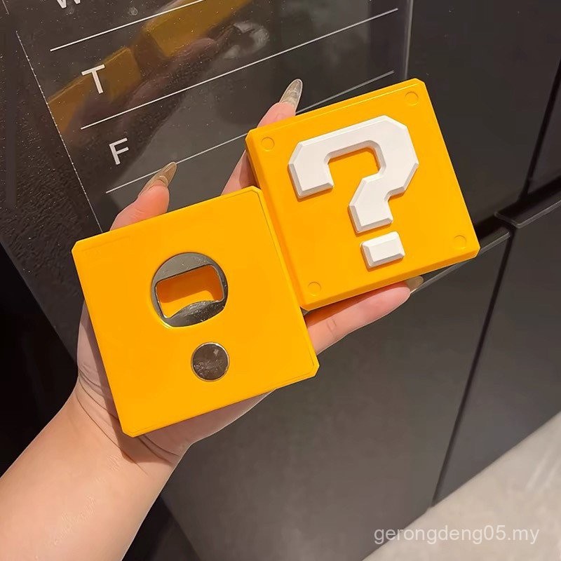 [Refrigerator Decoration Goods] Super Mario Question Mark Bottle Opener ...