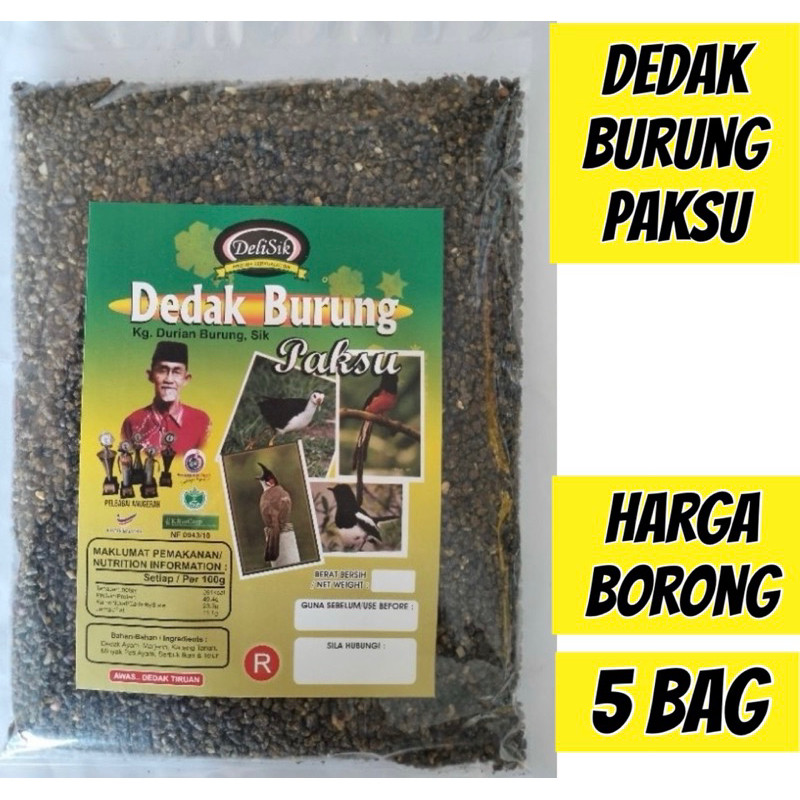 Harga 5 bag (Dedak Paksu)Dedak Burung | Shopee Malaysia