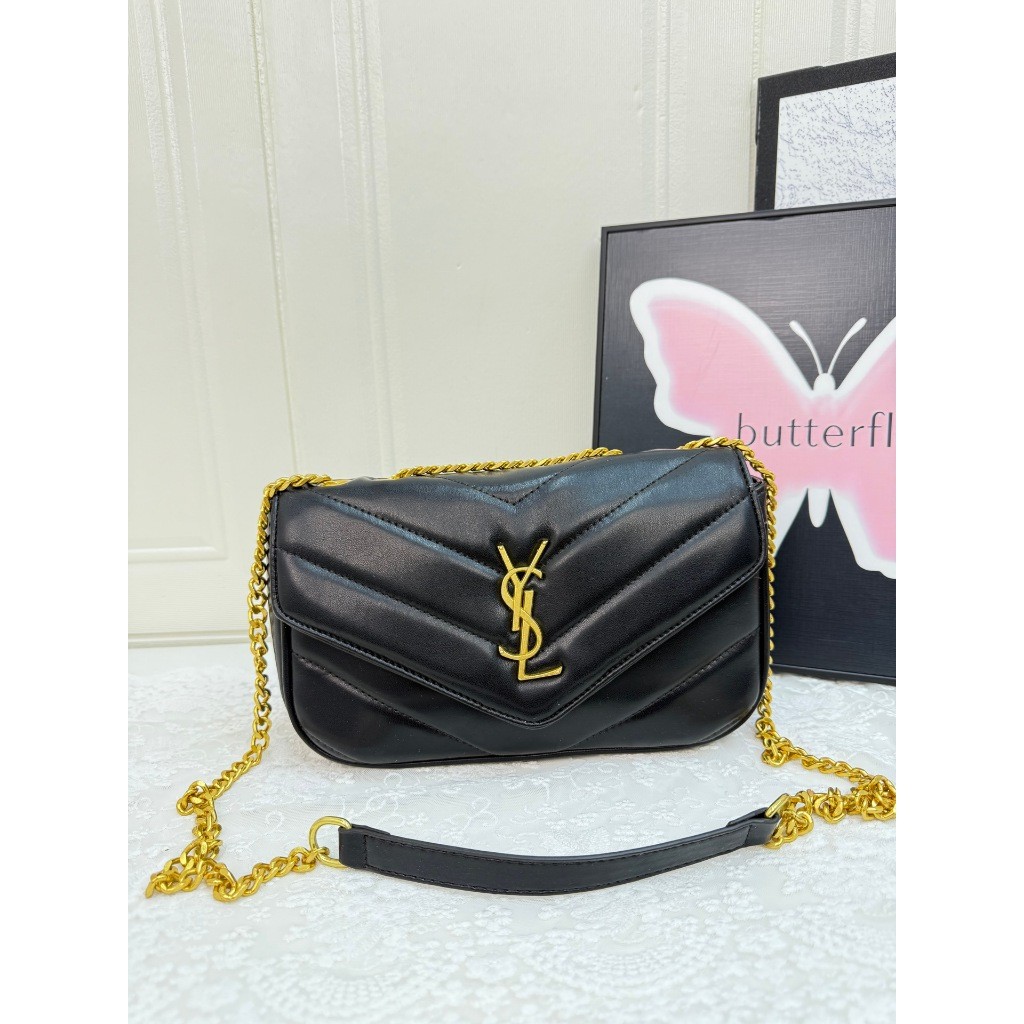 New Product YSL Metal Logo Classic Style Fashionable Ladies All-Match ...