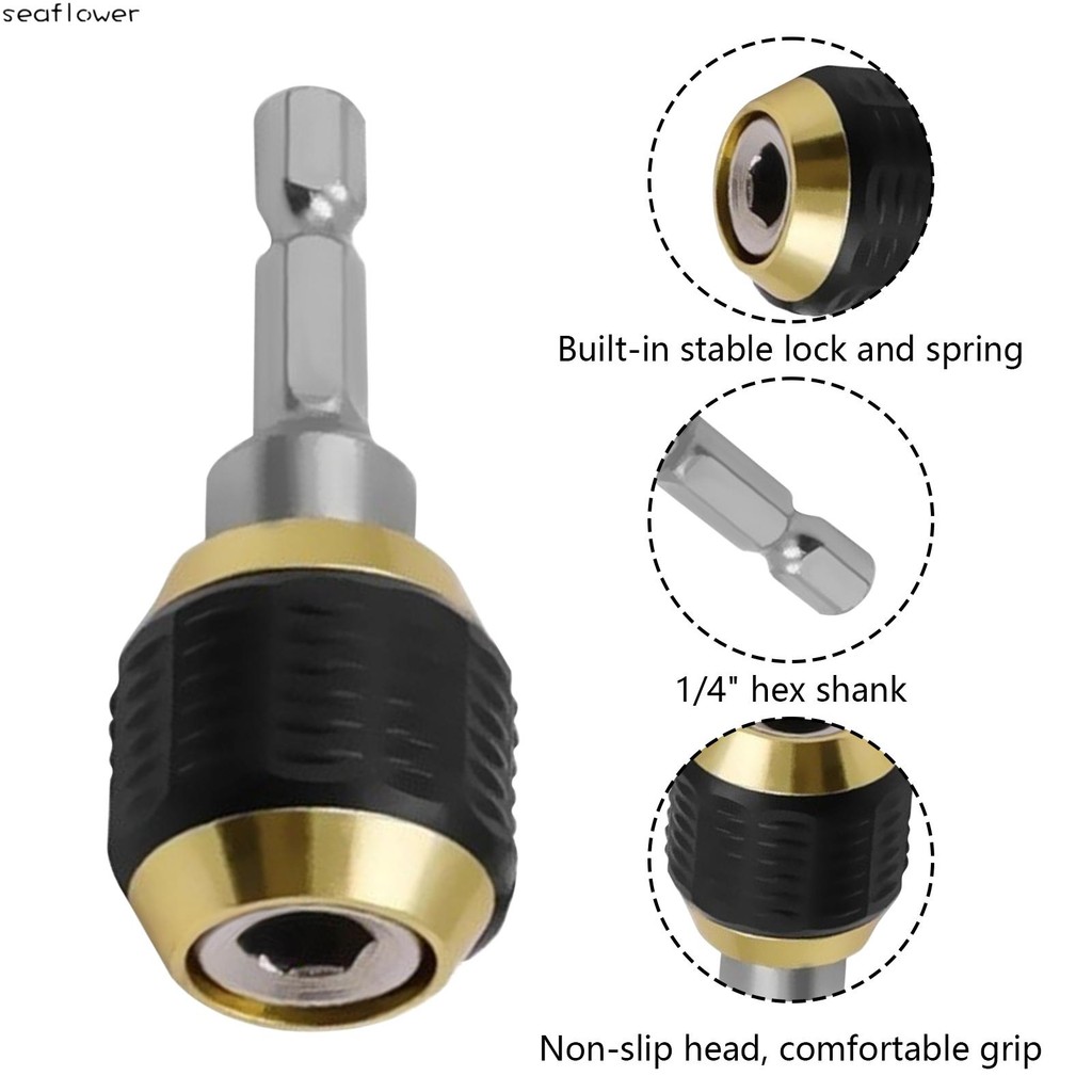 Quick Change Bit Holder Adapter Hexagonal Shank Quick Release ...