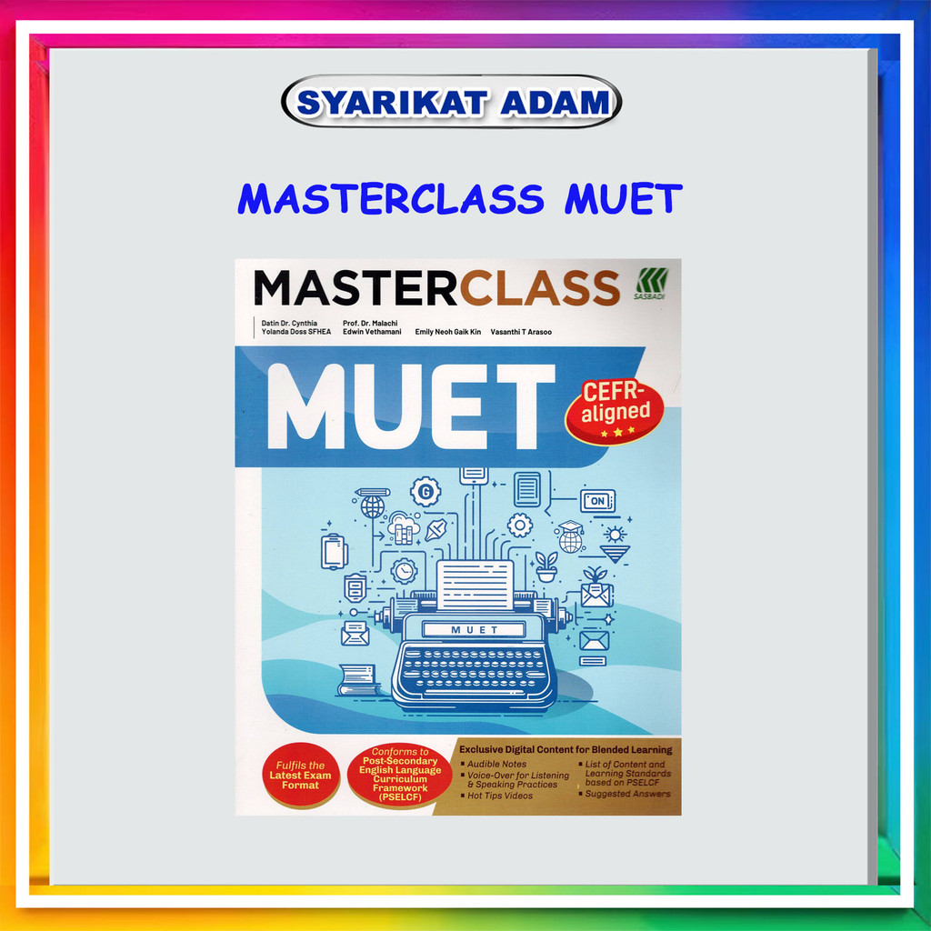 [ADM] BUKU RUJUKAN: MASTERCLASS MUET (2025) | Shopee Malaysia