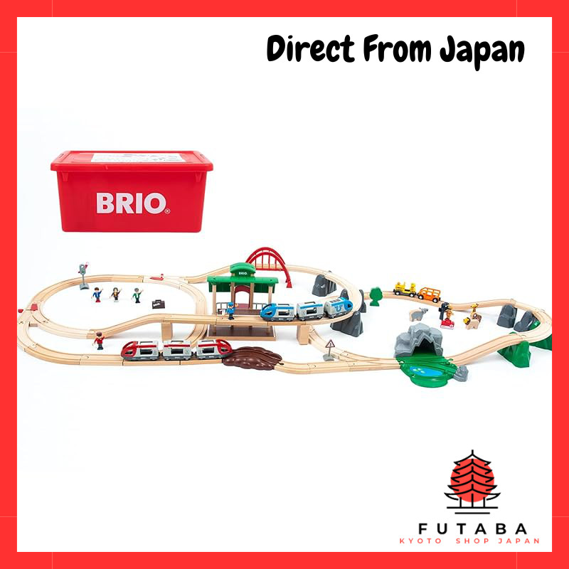 BRIO WORLD Travel Rail Set [42 Pieces] - Suitable for Ages 3+ (Electric ...