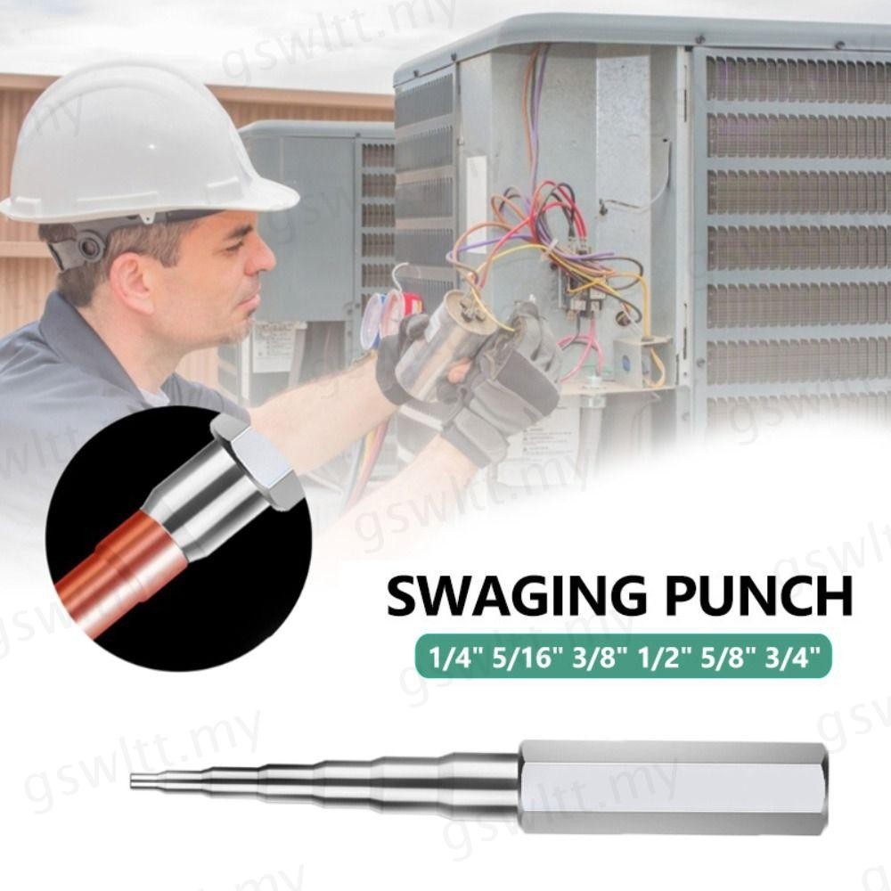 GSWLTT Swaging Copper Tubing, Repair Tool Swaging Punch Copper Pipe ...