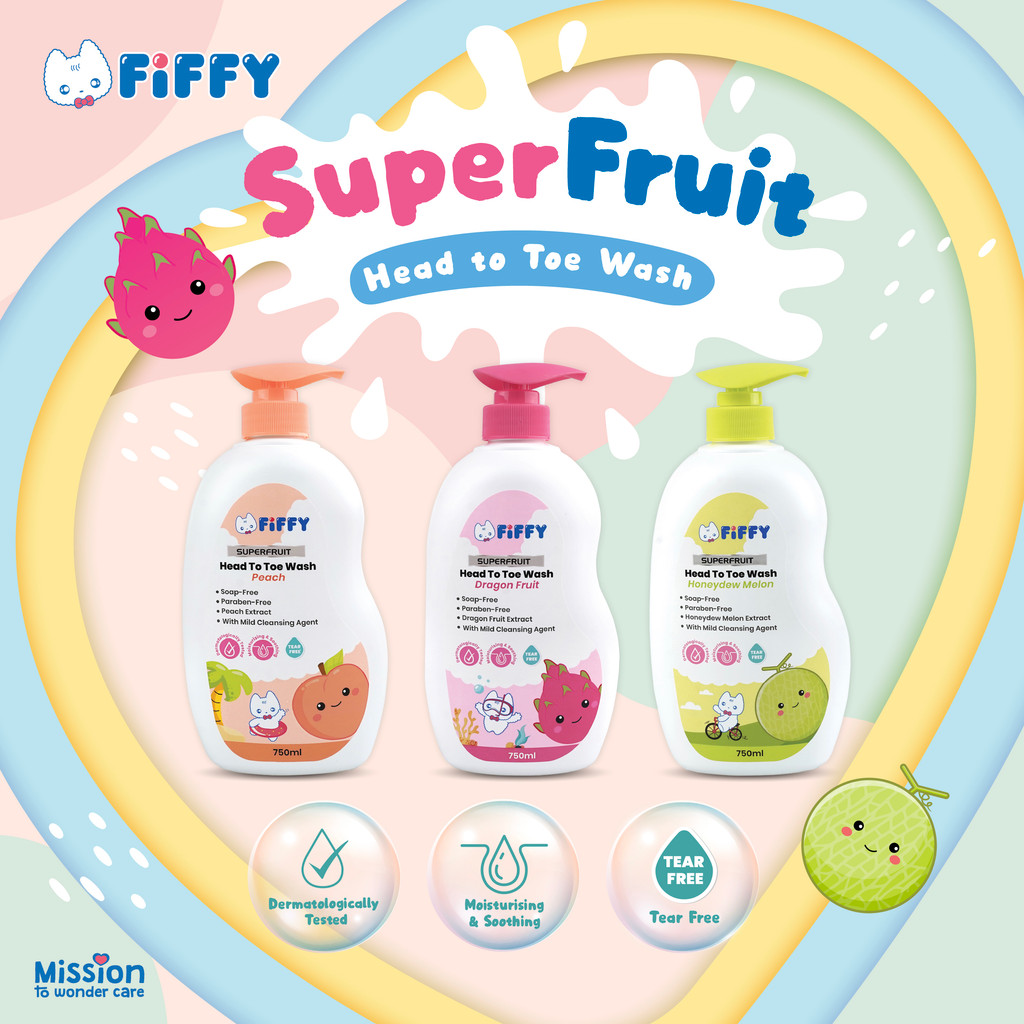 FIFFY MANDIAN BAYI SUPERFRUIT HEAD TO TOE (750ML) (2547/2548/2549) | Shopee Malaysia
