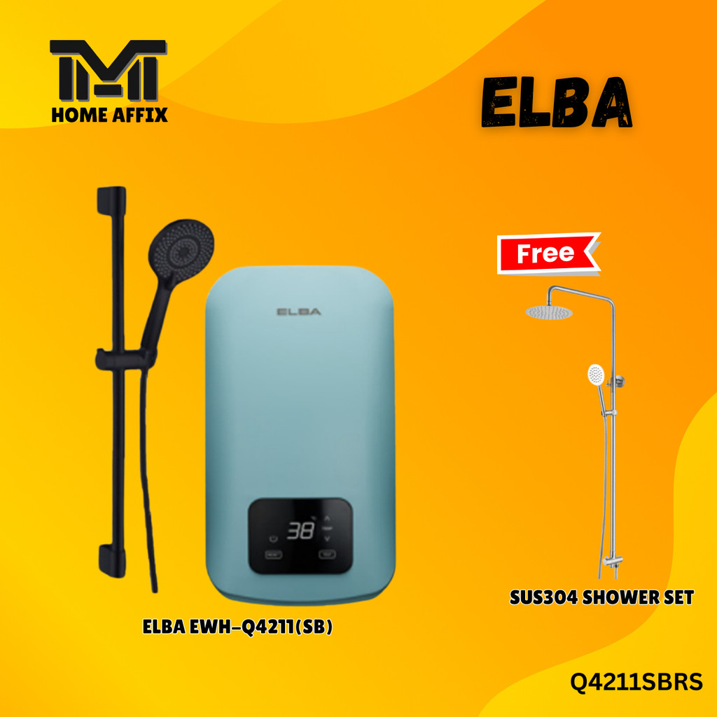 Elba Instant Water Heater | Snow White | ATTIVO Series | With AC ...