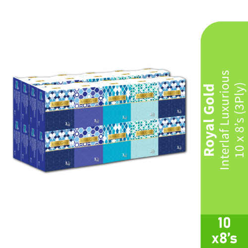 ROYAL GOLD Luxurious 3ply with 10 x8's -Tissue, Pocket Tissue,紙巾小包 HMS ...