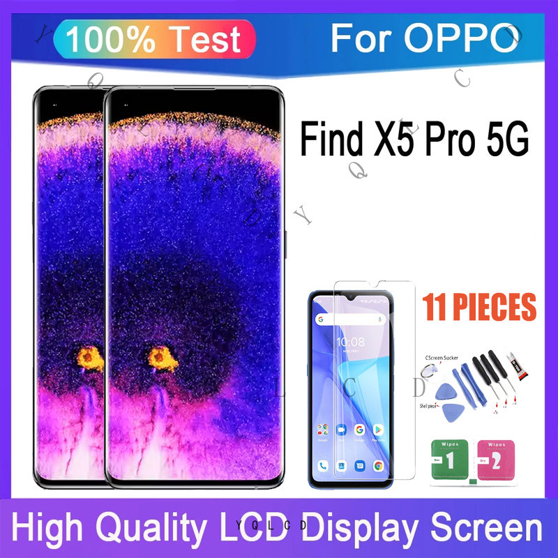 Original For AMOLED OPPO Find X5 Pro 5G LCD Display Touch Screen With Frame Replacement | Shopee ...