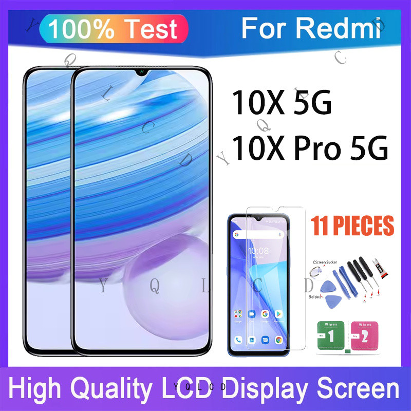 Original AMOLED For Redmi 10X 10X Pro 5G LCD Display Touch Screen With ...
