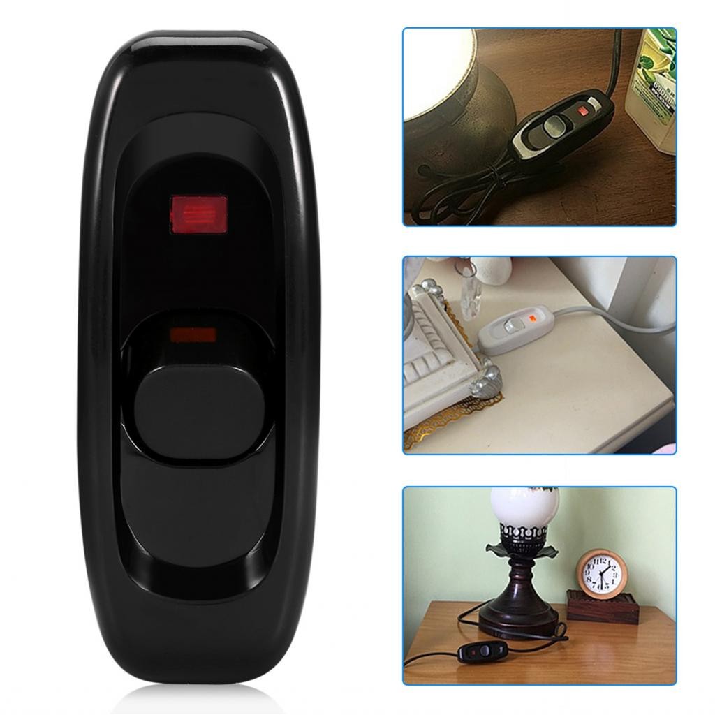 Goonshopping AC 250V 10A Inline ON/OFF Table Desk Lamp Cord Cable ...