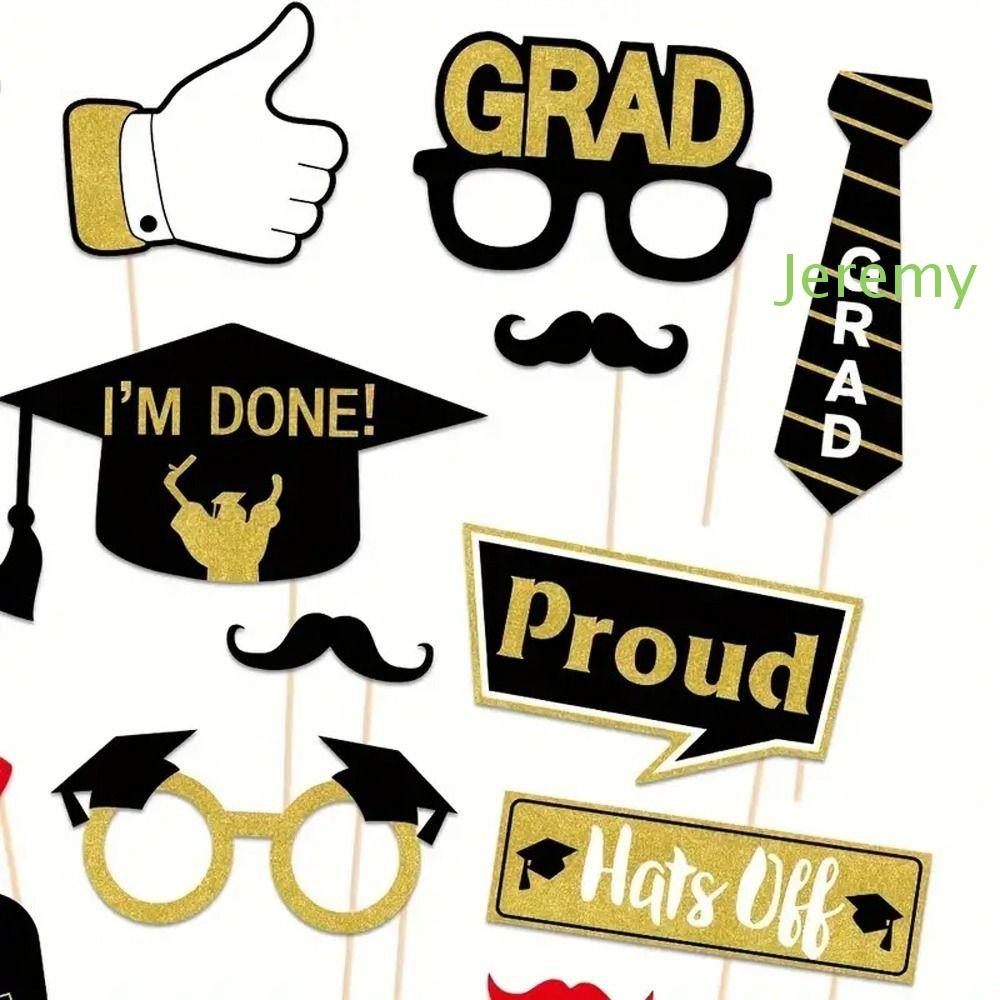 JEREMY1 25pcs Graduation Party Decorations Kit, Cute Vibrant Fun Photo ...