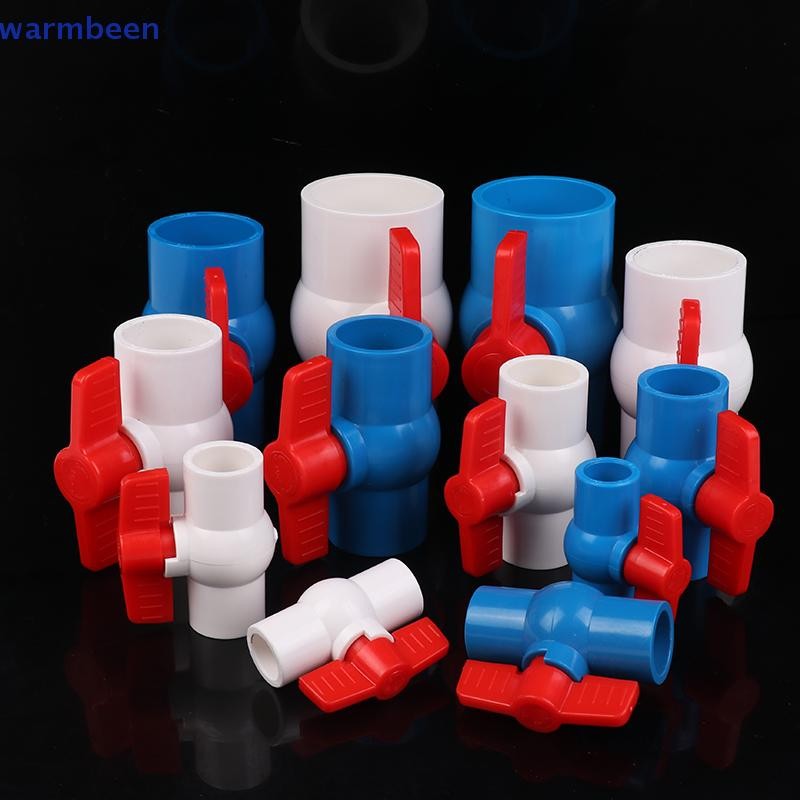 (warmbeen) 1Pcs I.D 20~63mm Blue/White PVC Pipe Socket Ball Valve ...