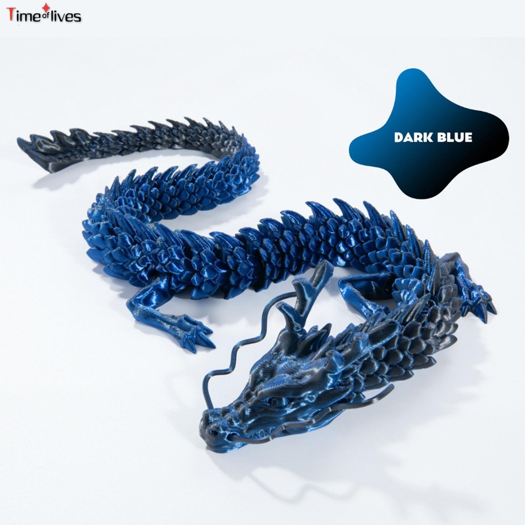 3D Printed Dragon Figures Toy Unique Chinese Dragon Creative Ornament ...