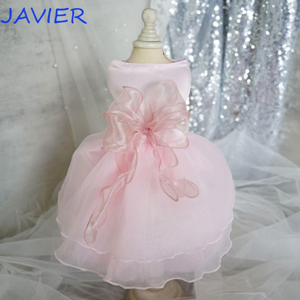 JAVIER Princess Dress, Organza Big Bow Cat Dog Wedding Dress, Fairy ...