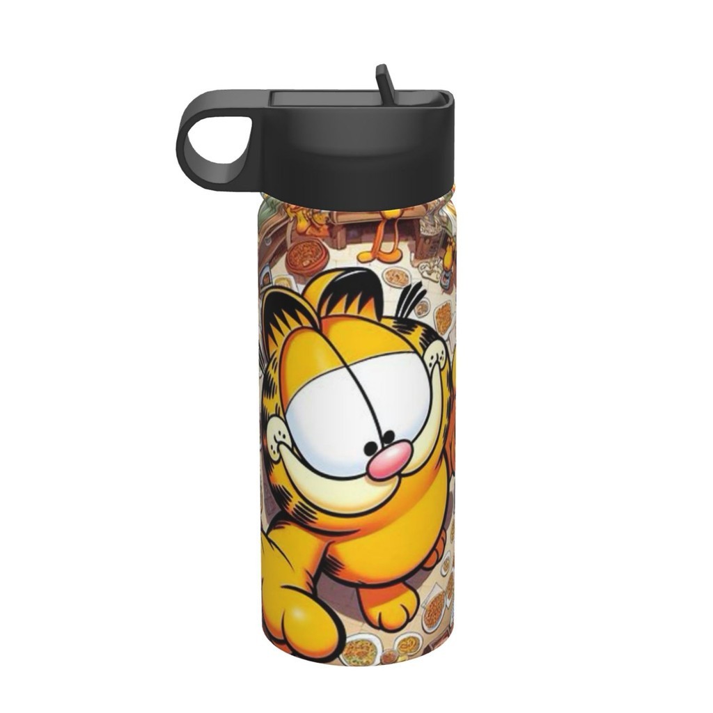 Garfield Water Bottle 18oz Sports Insulated Kettle Stainless Steel ...