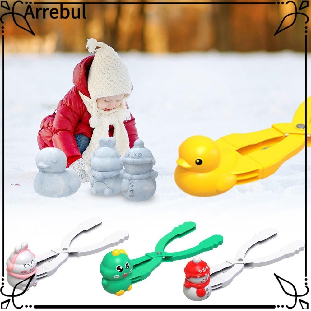 ARREBUL Snowball Clip, Cartoon Dinosaur Duck Shape Snow Ball Maker ...
