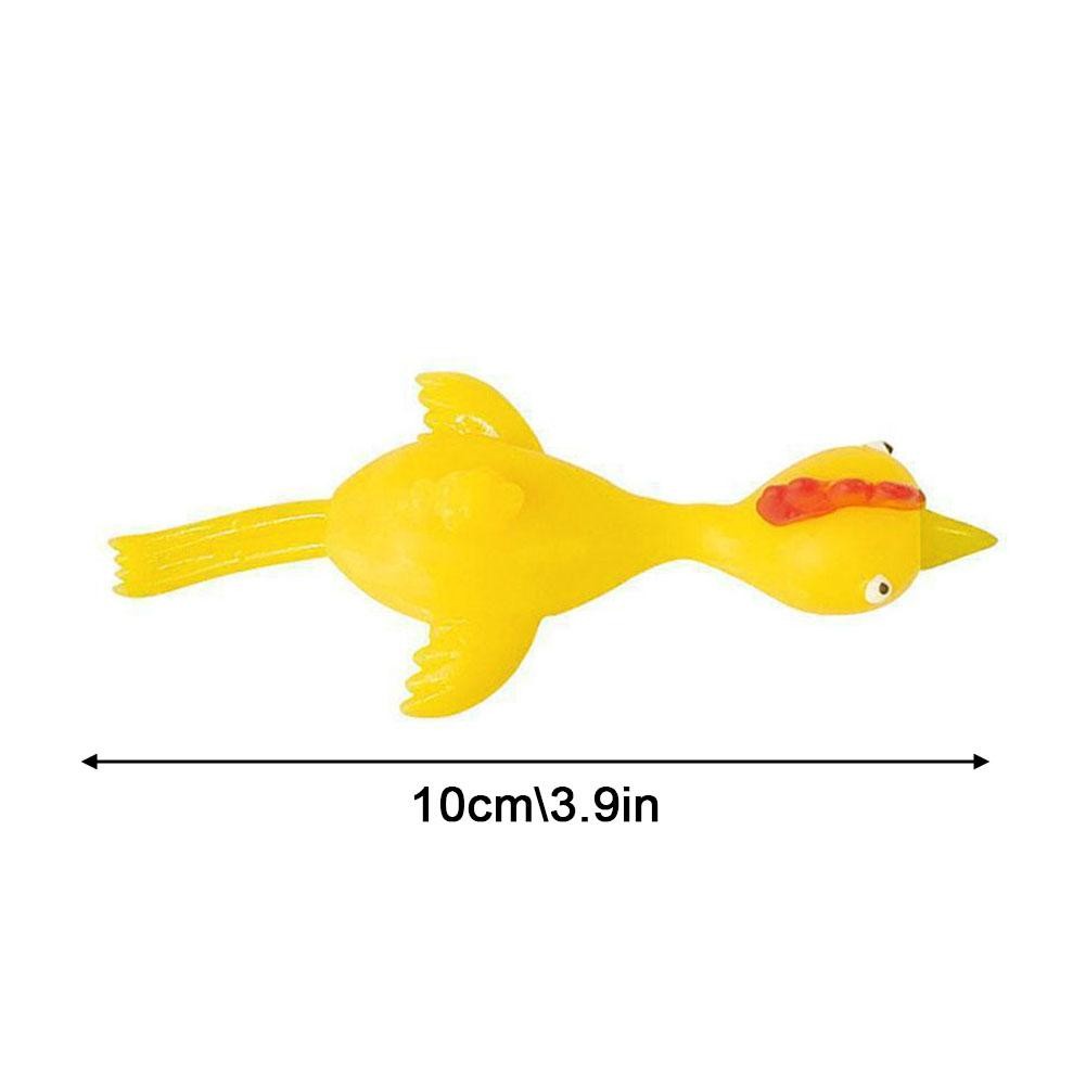 Sticky Flying Rubber Chicken Dinosaur Marine Animal Turkey Funny Finger ...