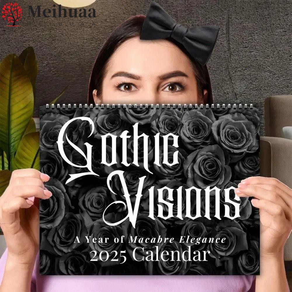 MEIHUAA Gothic Visions Calendar, Home Decoration Paper 2025 Calendar ...