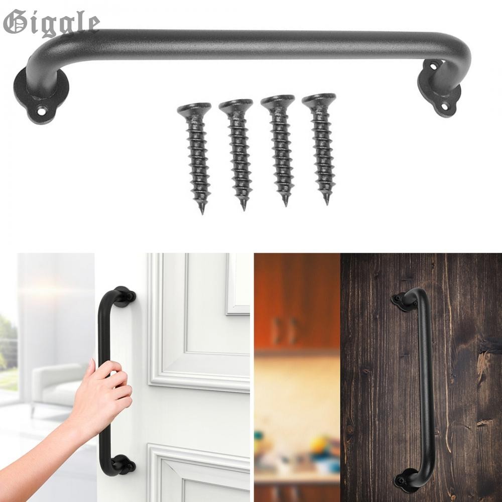 【GIG】Handle Cast iron Garden Sliding Barn Door Pull Flush Gate Hardware ...