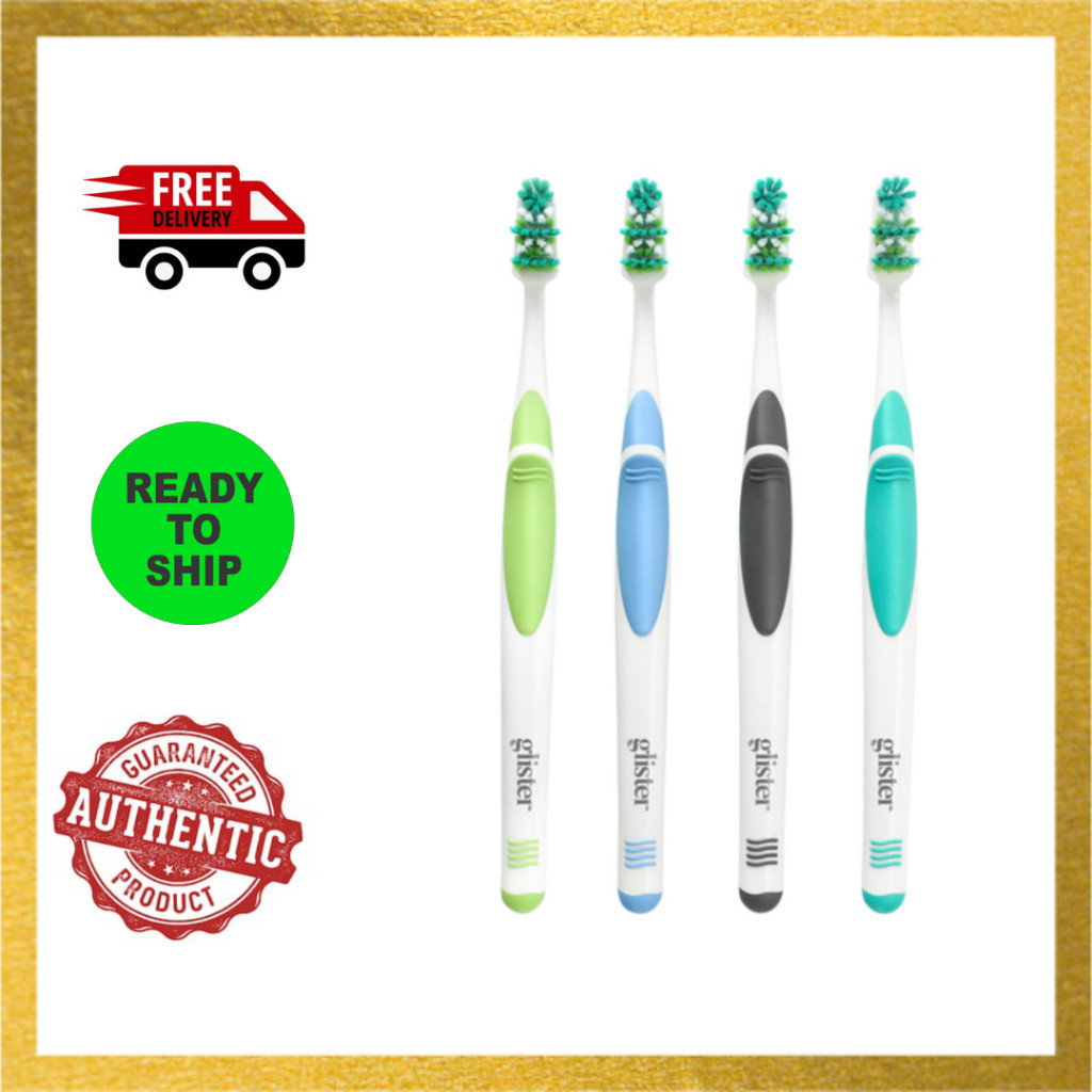 Amway GLISTER Multi-Action Toothbrush (Medium Bristle) – 1 pcs (random ...