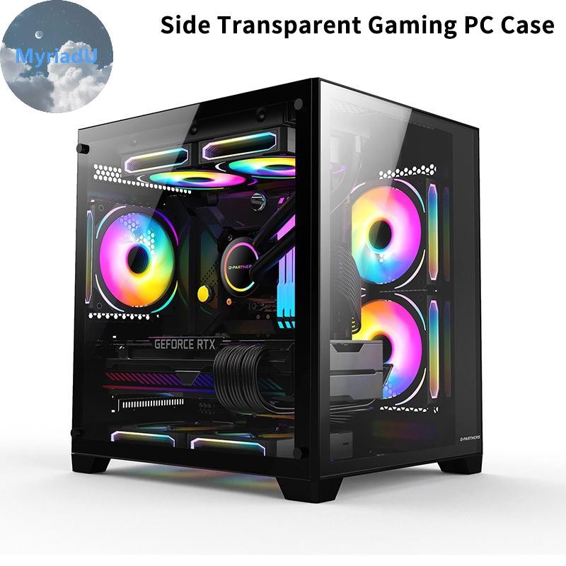 MyriadU PC Case Transparent Sea View Room A-pillar Desktop Computer ...