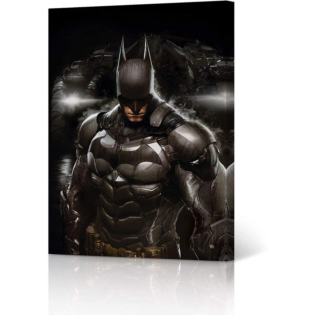 Hd Art Design Superhero Wall Decor Batman and The Batmobil Canvas Wall ...