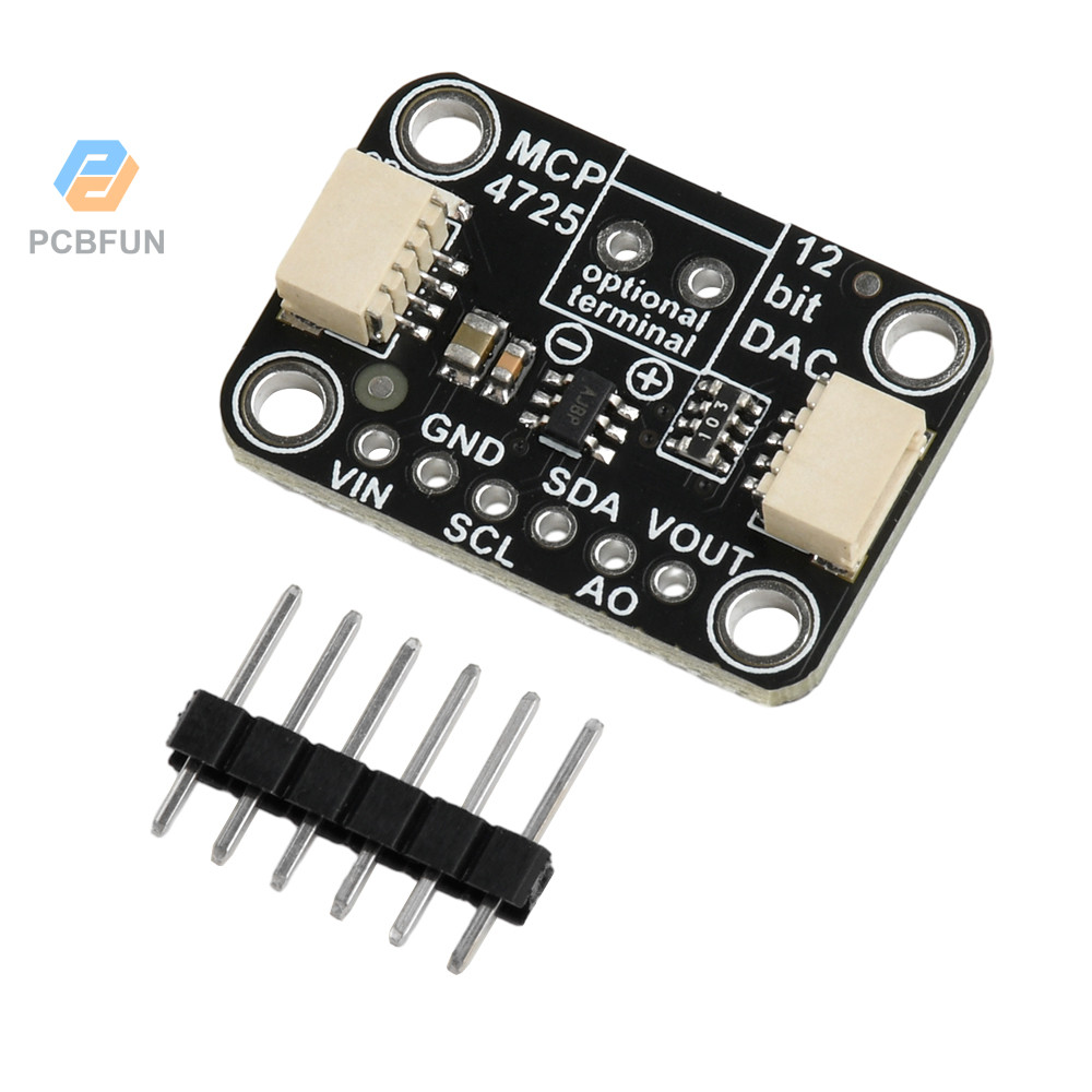 Pcbfun MCP4725 Breakout Board 12-bit I2C DAC Digital to Analog Conversion Module Compatible with ...