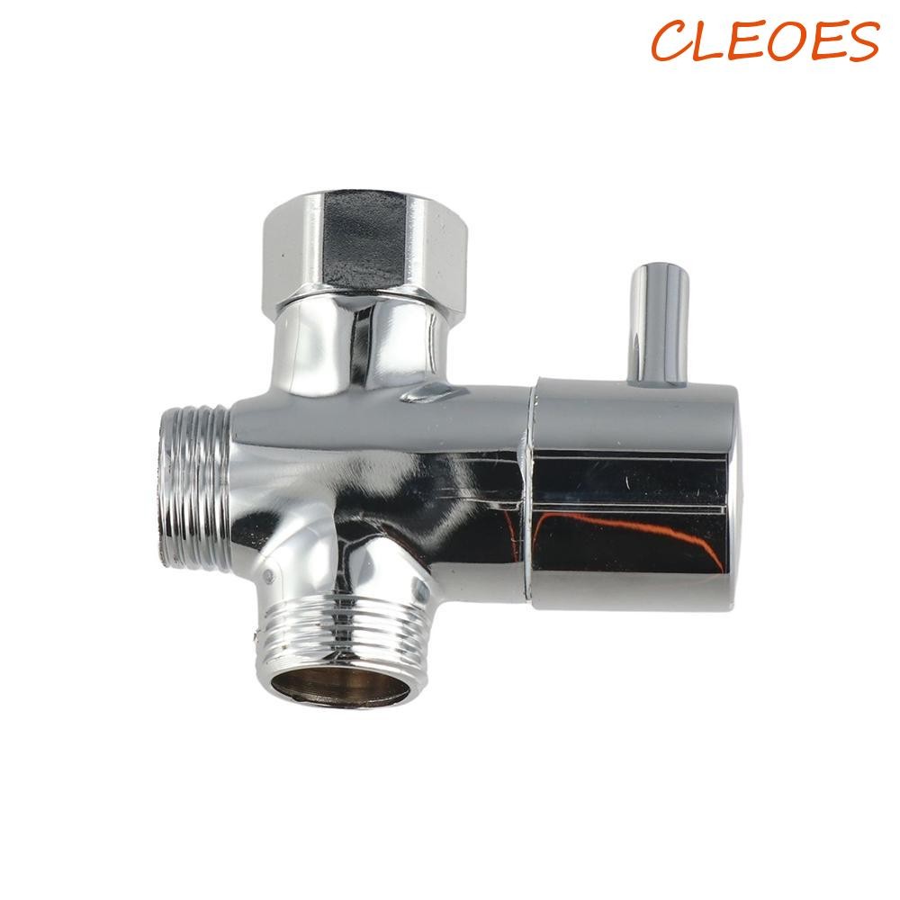 CLEOES 3 Way Switch Faucet Valve, G1/2 Brass 3 Way Shower Head Diverter ...