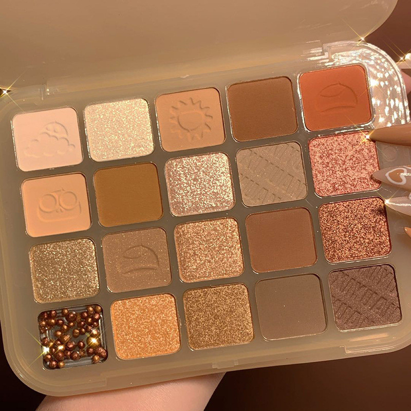 Capelle Chestnut Twenty-Color Eyeshadow Powder Palette One Palette ...