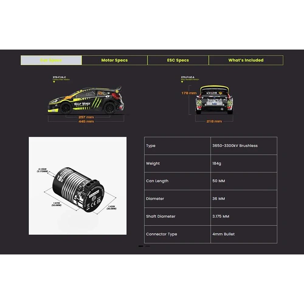 Rlaarlo XTS-F10 Brushless RC Rally Racing 1/10 Electric Remote Control ...