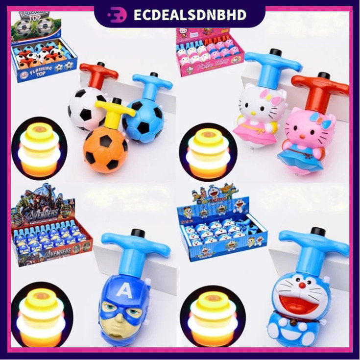 (Flashing Top) Kids LED Gasing Spinning Tops Light Music Flashing ...