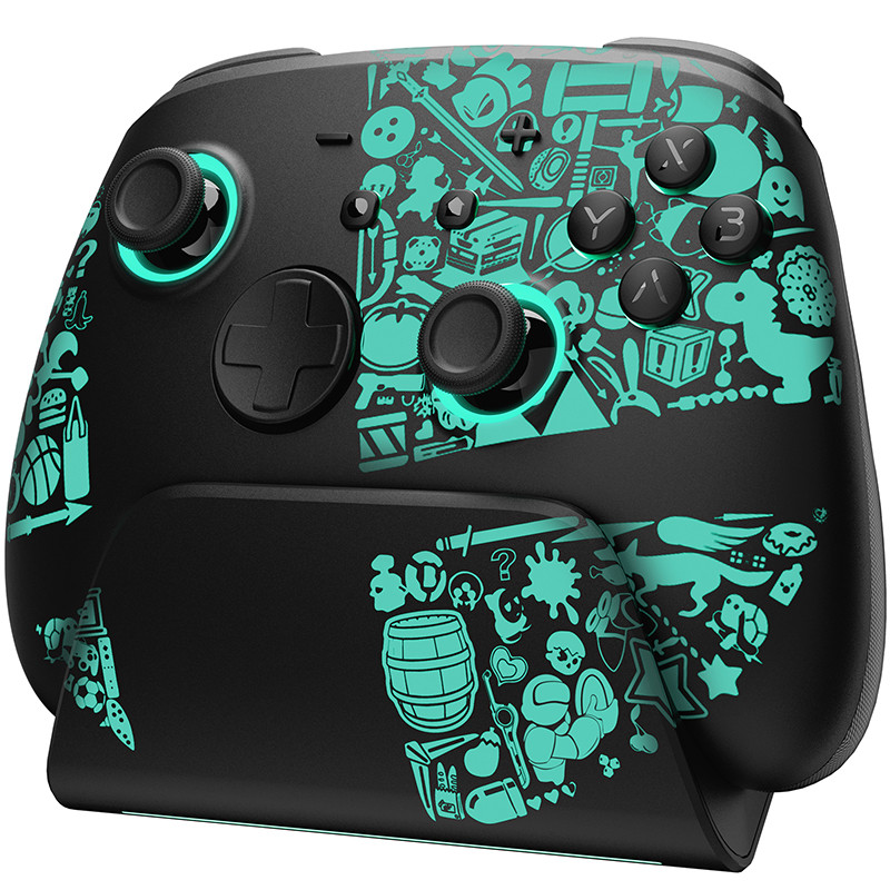 Hall Effect Switch Controller with Charging Dock, Switch Pro Controller ...